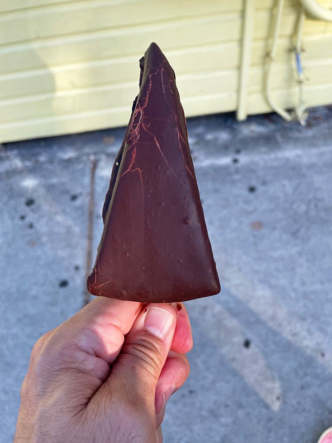 The chocolate-dipped key lime pie on a stick—proof that someone in Key West is an absolute genius. Portable paradise that prevents sharing!