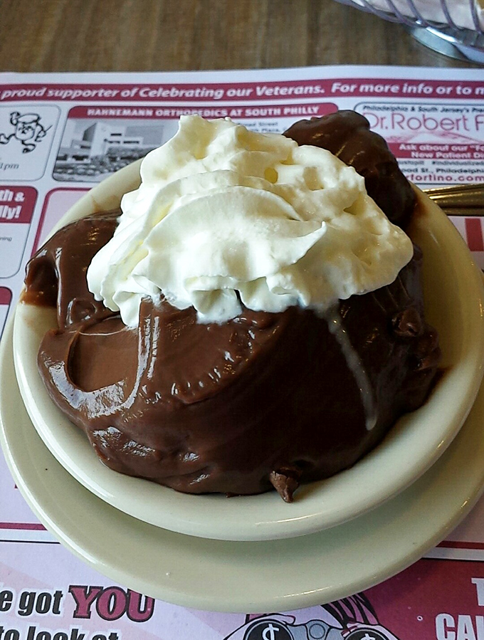 Chocolate pudding that transports you straight back to childhood, but with an adult-sized portion. Whipped cream crown optional but highly recommended.