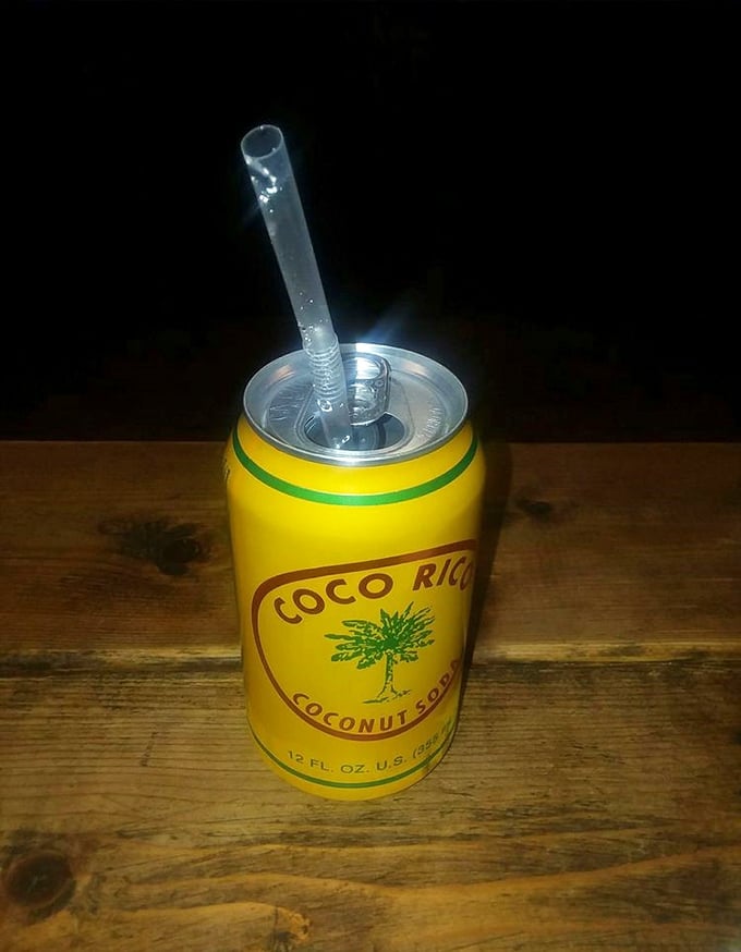 Coco Rico soda completes the experience—this coconut soda in its cheerful yellow can is the tropical vacation your taste buds didn't know they needed.