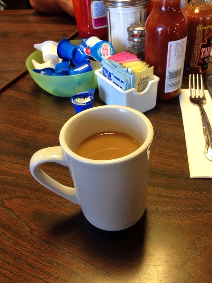 That first cup of diner coffee—honest, straightforward, and ready to transform morning zombies into functioning humans.
