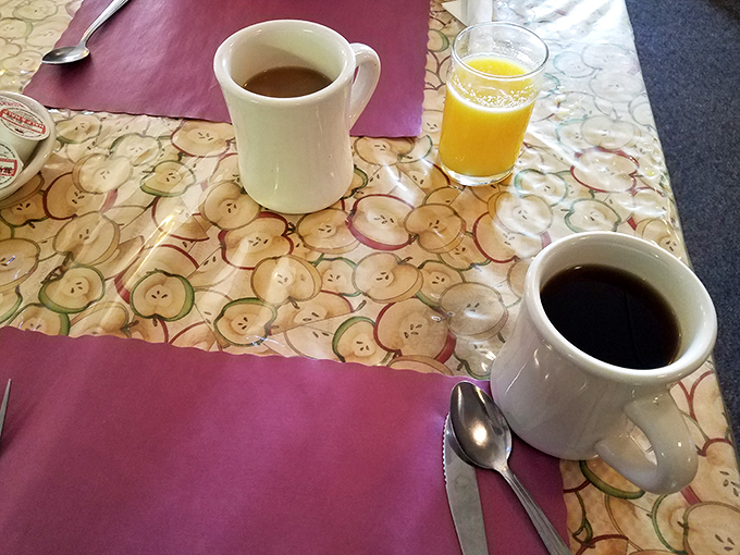 Fresh coffee and orange juice – the perfect morning fuel for any culinary adventure.