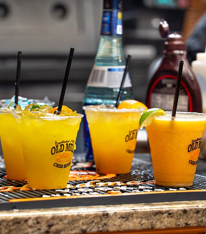 Colorful cocktails that taste like vacation in a glass—the perfect liquid accompaniment to a serious crab session.