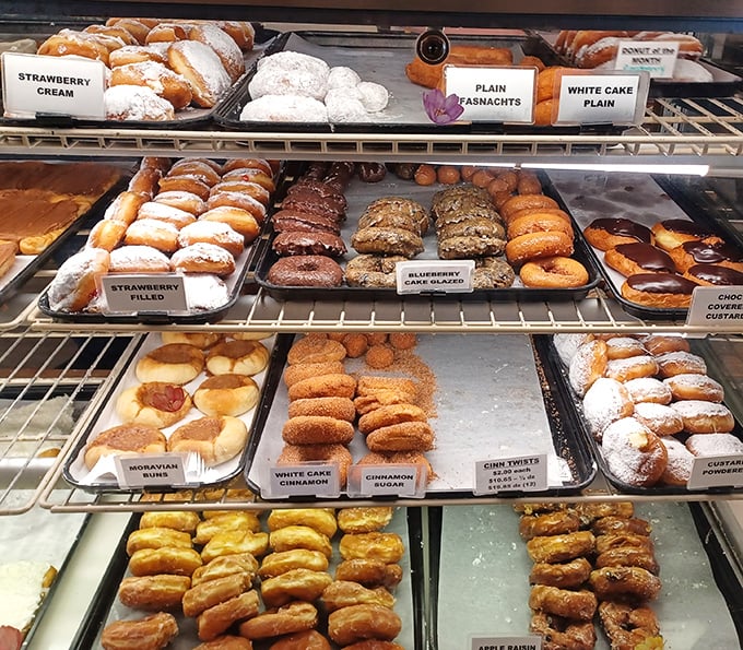 The display case that launched a thousand diets – and broke them just as quickly. Resistance is futile when faced with this much variety.