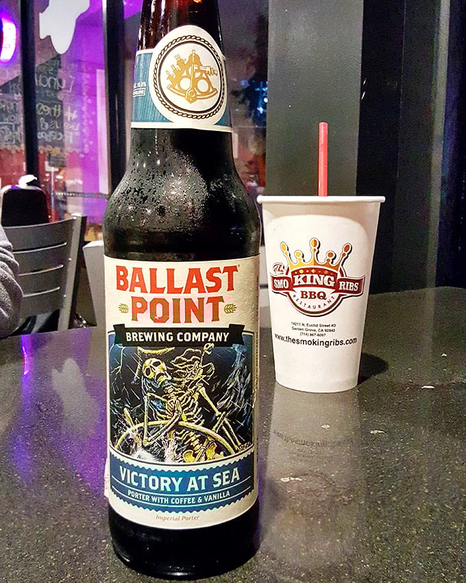 Craft beer and BBQ—a pairing as timeless as Bogart and Bacall. Ballast Point's Victory at Sea stands ready to complement those smoky flavors.