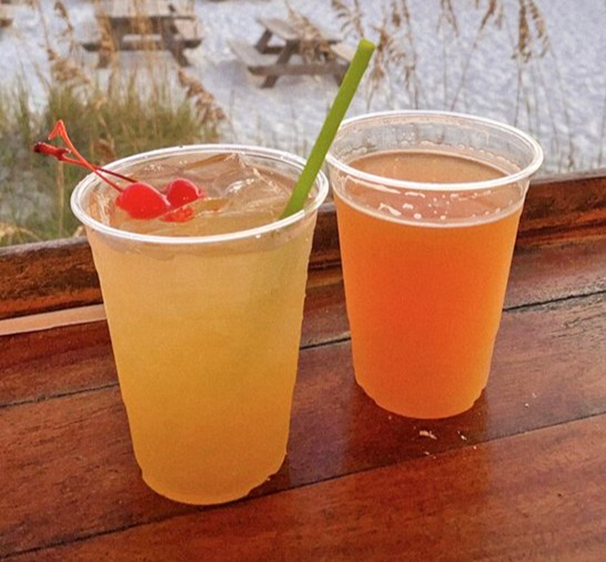 Vacation officially begins when tropical drinks arrive with those little umbrellas—liquid sunshine in a cup with a view of the actual sunshine.