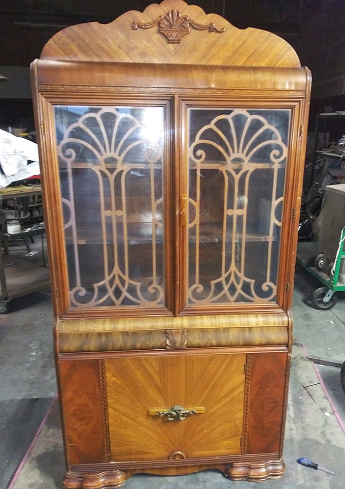 Not just furniture—a time machine. This Art Deco cabinet has stories to tell and is ready for its next chapter in someone's home.