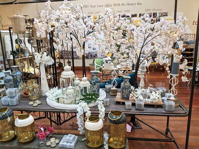 The first room greets visitors with a sensory welcome committee—organized shelves of candles in every hue imaginable, from whisper-soft pastels to bold statements.