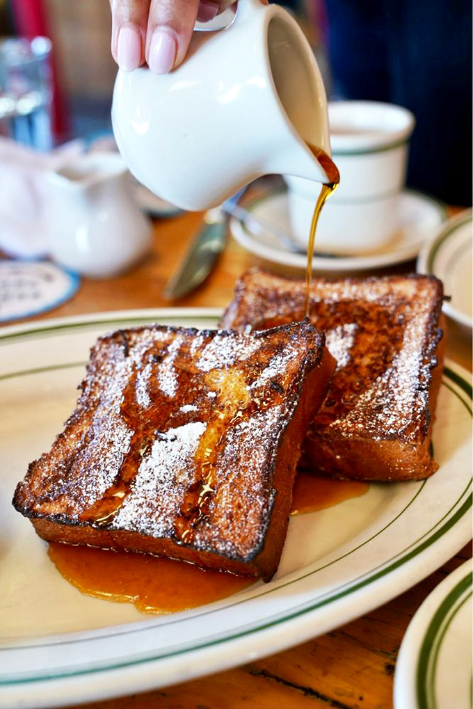 French toast that's had a glow-up—crispy, custardy perfection that makes breakfast feel like an indulgent affair worth getting up for.