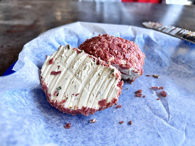 The homemade cheeseball has achieved cult status for good reason. It's cream cheese and shredded beef living their best life together, like dairy and protein were meant to be.