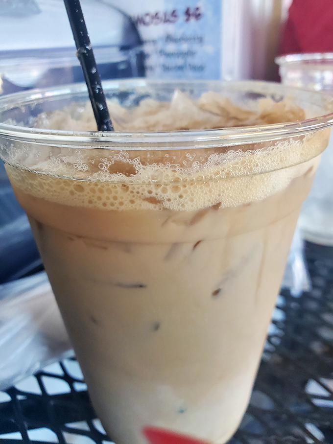Their iced coffee isn't just a caffeine delivery system—it's a creamy, smooth companion perfect for sipping while watching boats cruise by on the Illinois River.
