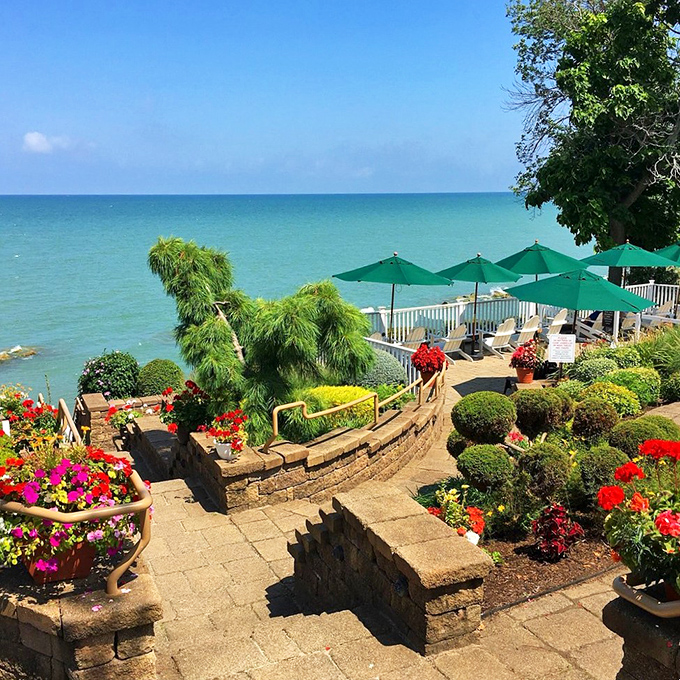 Lakehouse Inn's terraced garden overlooking Lake Erie creates the perfect backdrop for sipping wine while pretending you're on the Mediterranean—without the passport hassle.
