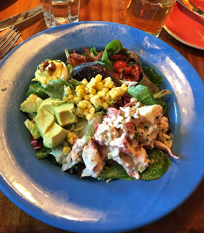 A salad that actually satisfies – chunks of lobster nestled among avocado and fresh greens make "eating light" feel like an indulgence.