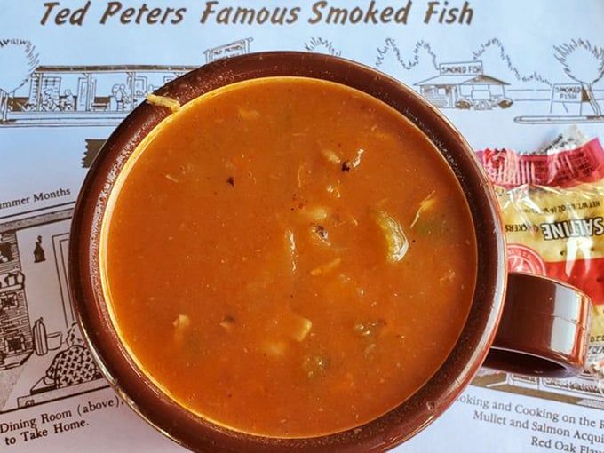Manhattan clam chowder that would make New Yorkers book a flight. This tomato-based treasure is swimming with flavors that have been perfected over decades.