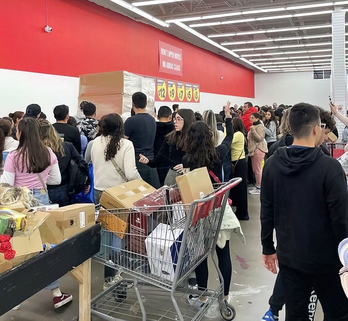 The crowd speaks volumes—when bargains this good materialize, Floridians mobilize with the urgency of hurricane preparation, but with considerably more joy.