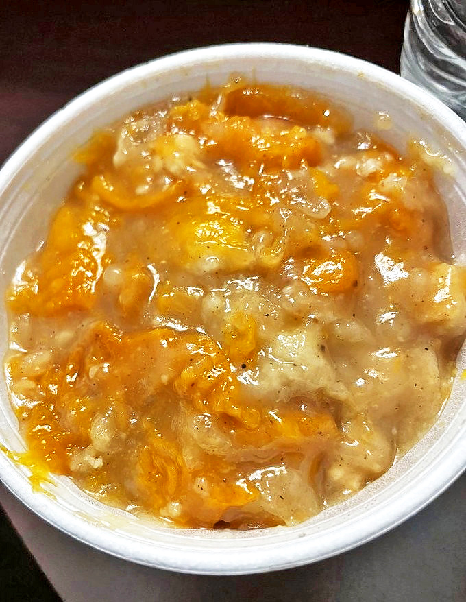 Peach cobbler that tastes like summer memories, even in the middle of December. Sweet salvation in a cup.