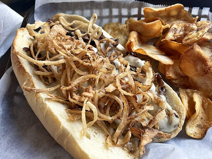 This isn't just a sandwich—it's a masterpiece of melted cheese and tender meat that would make Philadelphia proud.