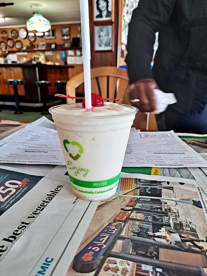 Even the drinks at Sambo's come with a side of coastal charm—this piña colada isn't pretending to be anything but a sweet vacation in a cup.