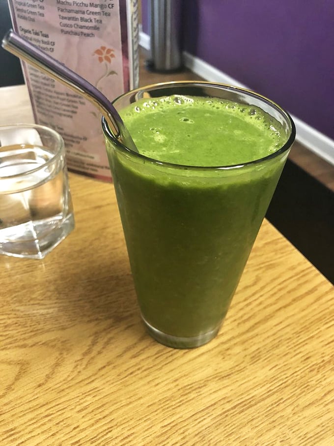 Not just green juice—liquid optimism in a glass. One sip and you'll feel virtuous enough to cancel that overdue dentist appointment.