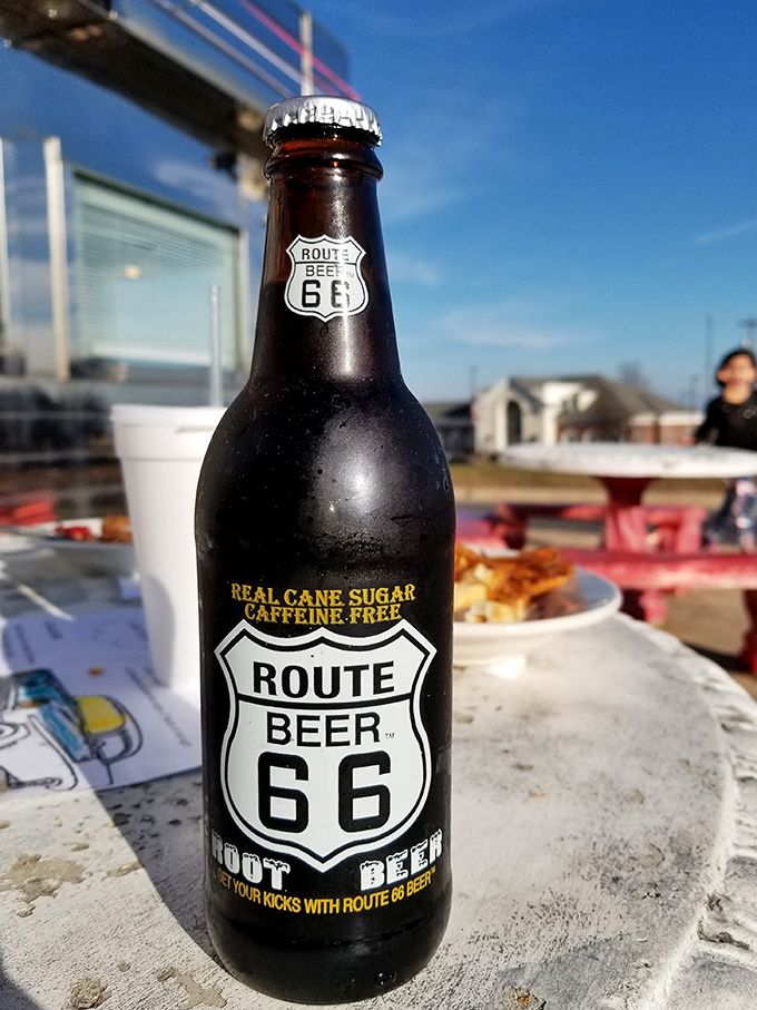 Route 66 Beer—because sometimes your nostalgia needs to be sipped slowly. Real cane sugar means this isn't your average convenience store root beer.