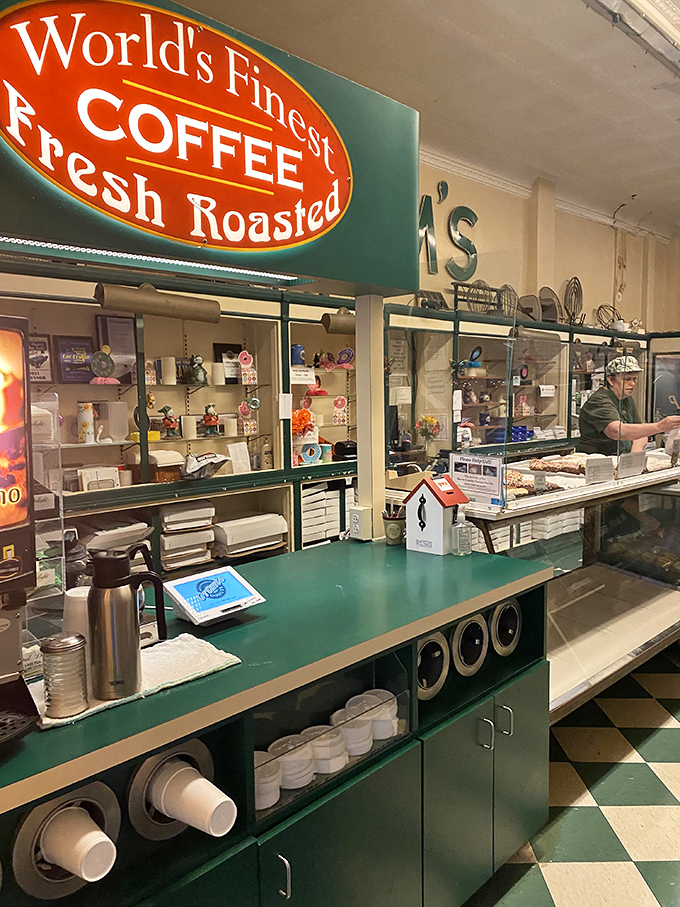 "World's Finest Coffee" pairs perfectly with Pennsylvania's finest donuts. This station has fueled morning conversations and donut decisions for decades.