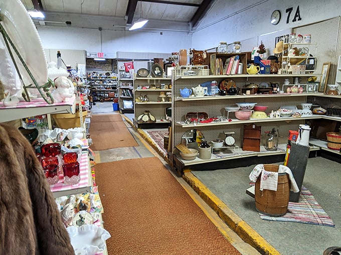Aisle 7A offers a journey through America's domestic history, where everyday items from past decades wait patiently for their second act.
