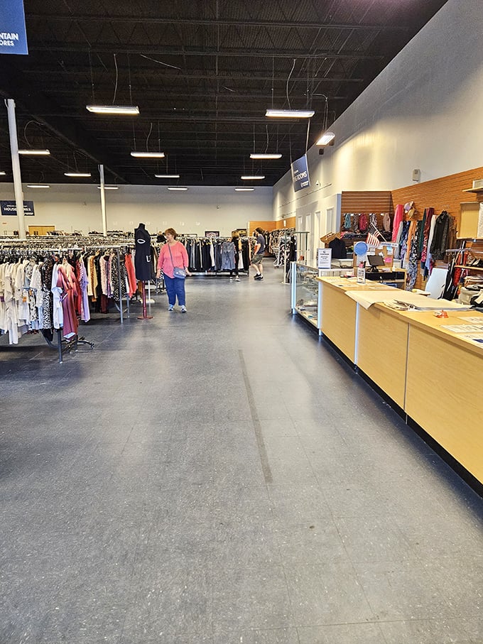 Where shoppers become treasure hunters, scanning aisles for that perfect piece to complete their collection.