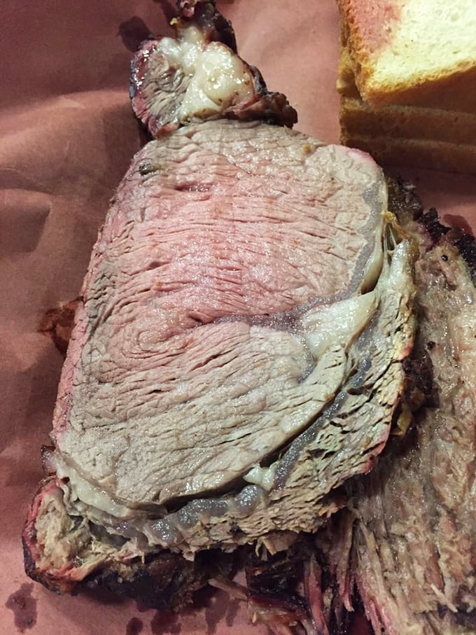 The perfect smoke ring on this prime rib isn't just good looks—it's a scientific achievement that happens to taste like heaven.
