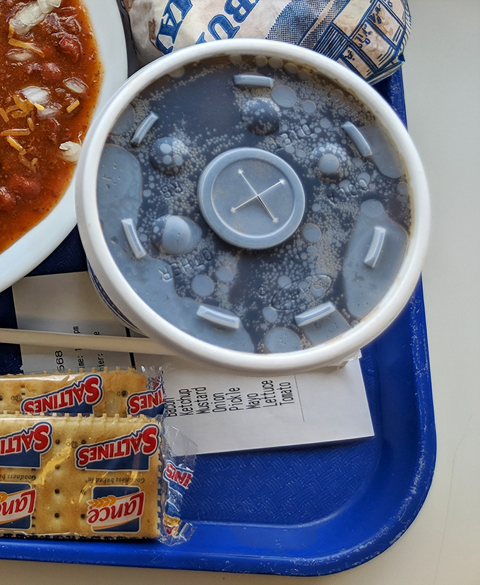 Coffee in a classic styrofoam cup – the perfect companion to any Wilson's meal. Sometimes the simplest pleasures are the ones we remember most fondly.