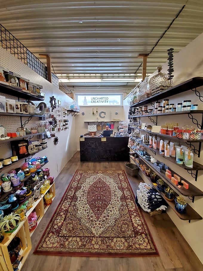 "Uncharted Creativity" indeed – this boutique within the marketplace offers a carefully curated selection of handcrafted items arranged with Instagram-worthy precision.