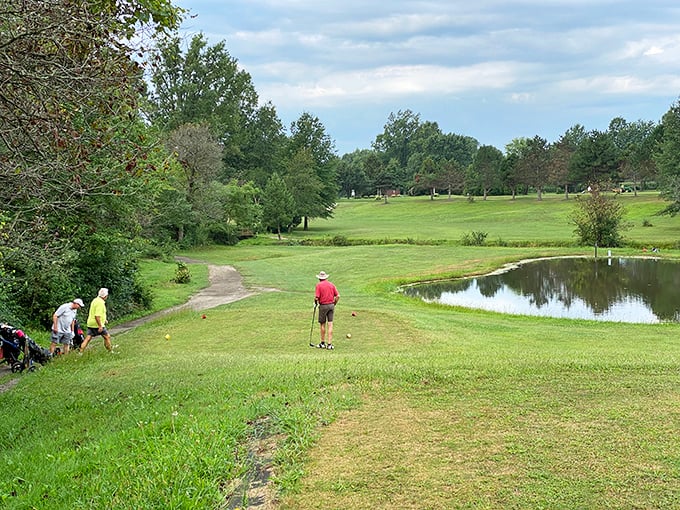Golf with water hazards that actually add to the view – missed putts hurt less when the scenery is this distracting.