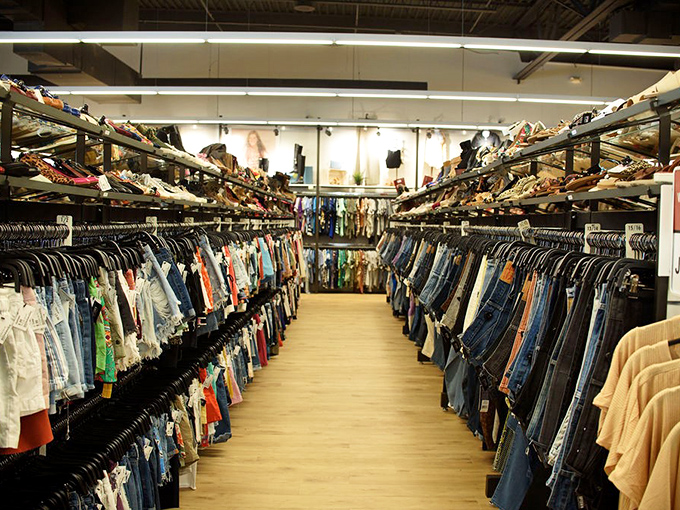 The promised land of pre-loved fashion stretches before you—organized by size and style, not chaos and confusion like thrift stores of old.