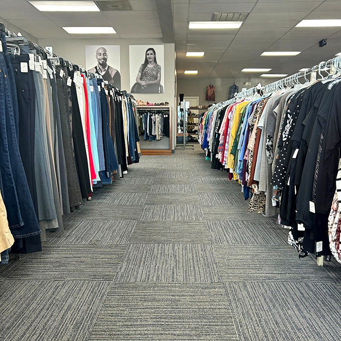 Aisles so neat and organized you'll forget you're thrifting—this is second-hand shopping elevated to an art form.