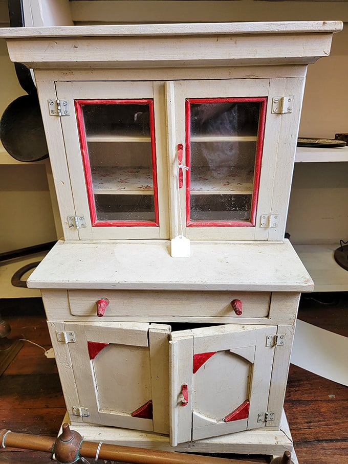 This isn't just furniture; it's a time capsule with drawers—the kind of piece that makes visitors ask, "Is that a family heirloom?"