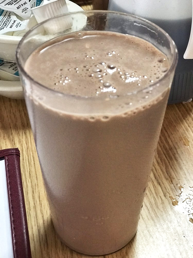 Chocolate milk in a tall glass—the nostalgic breakfast sidekick we all deserve. Some childhood pleasures are worth carrying into adulthood.
