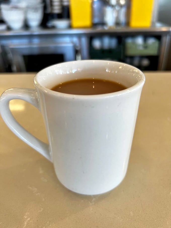 Sometimes the simplest pleasures are the best. A perfect cup of diner coffee—hot, strong, and ready to fuel your day.