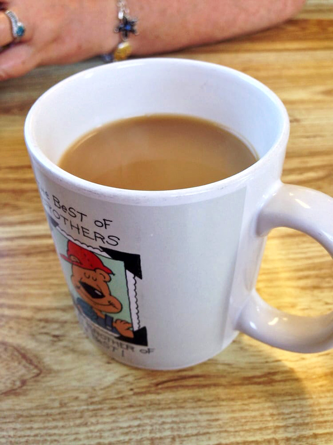 Real coffee served in mugs that have character – because great breakfast deserves an equally great caffeine companion.