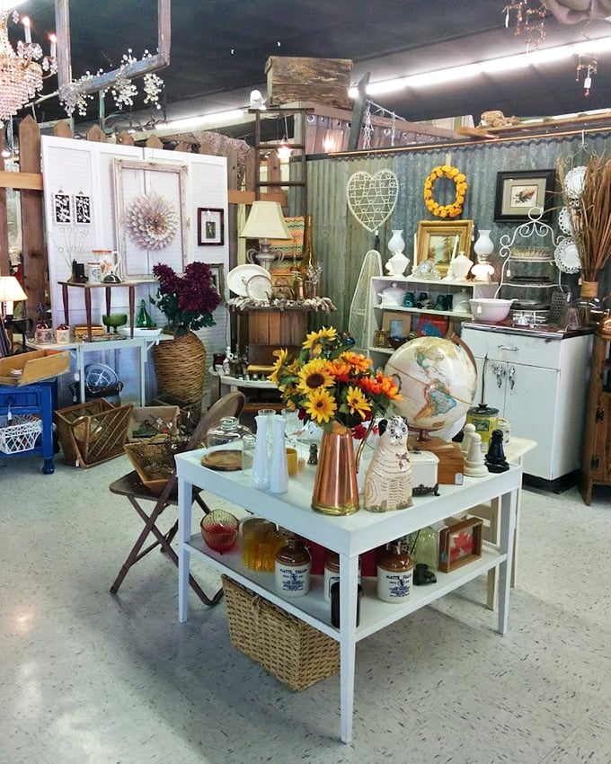 A symphony of vintage finds arranged with an interior designer's eye—proof that "curated chaos" is actually an art form.