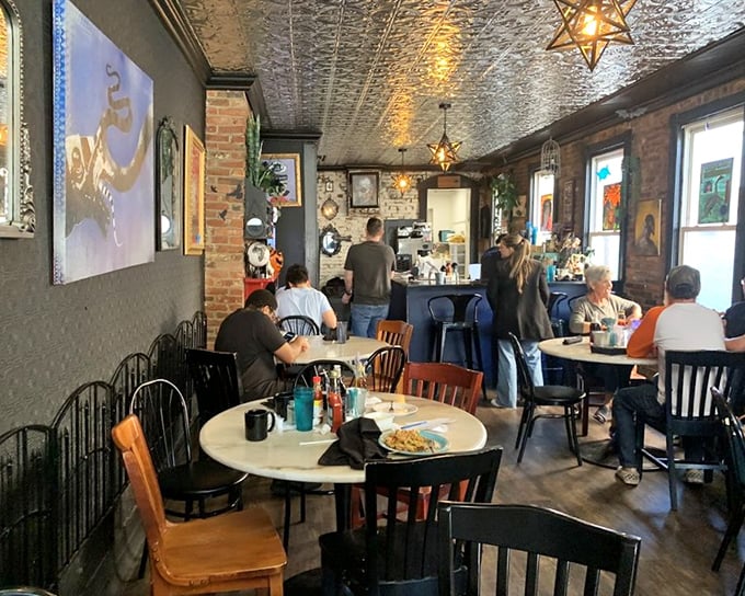 The dining room hums with that perfect breakfast energy—part anticipation, part coffee buzz, all happiness.