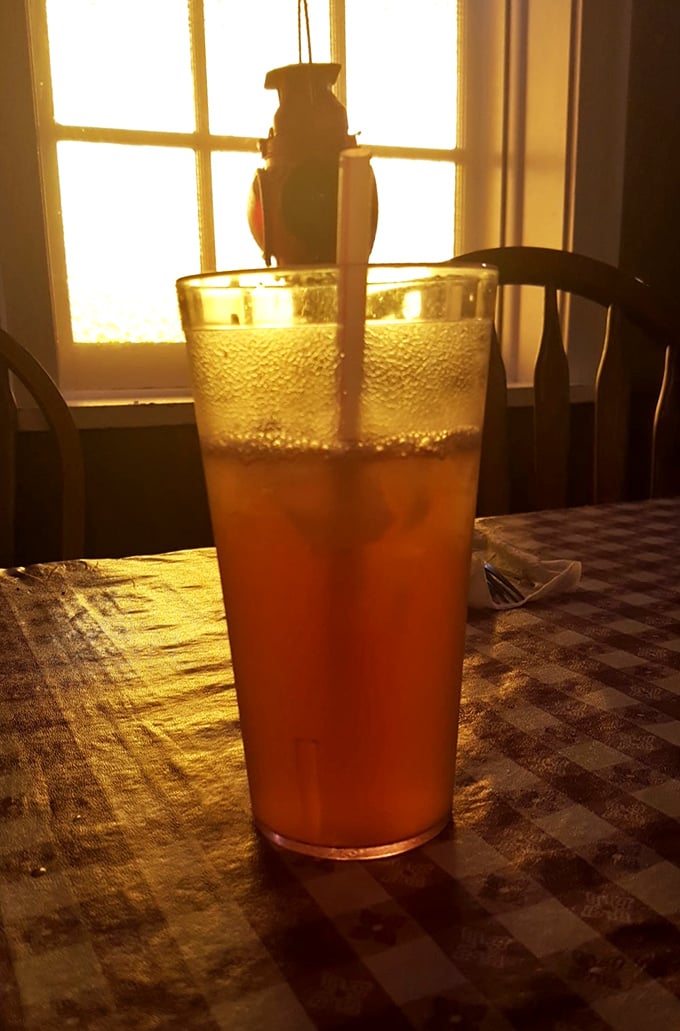 Golden hour lighting makes everything look better, especially when there's good food waiting nearby.