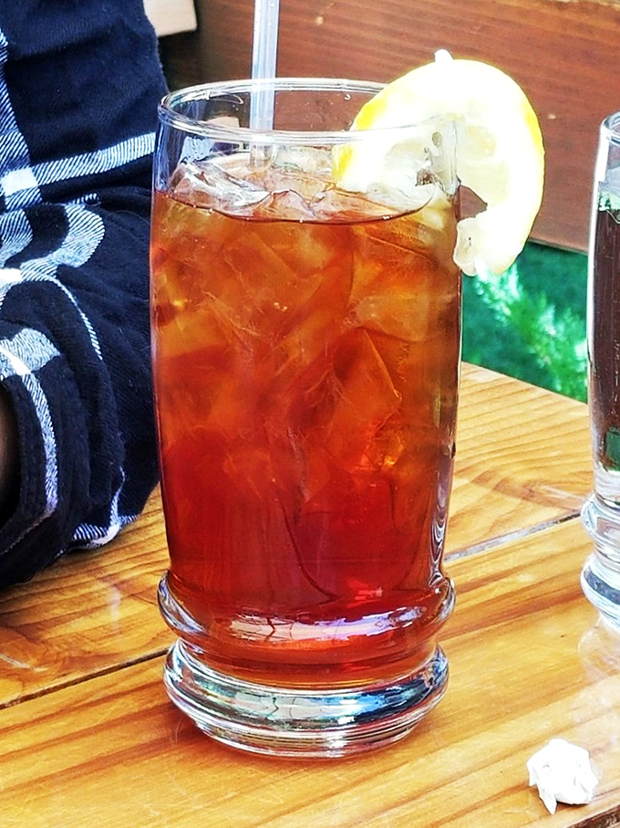 Iced tea with lemon – the perfect mountain refreshment after a morning hike or just because it's Tuesday.
