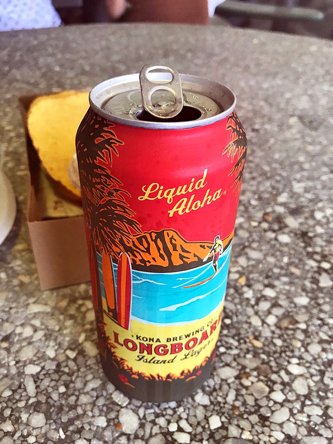 Nothing complements seafood quite like a cold beer with tropical vibes – it's like a liquid vacation alongside your meal.