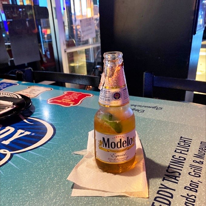 Nothing complements a journey through Route 66 nostalgia like a cold Modelo with lime – the pause that refreshes between museum exhibits.