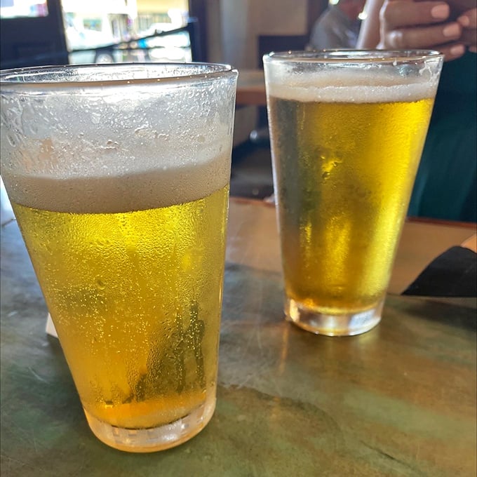 Cold beer and seafood—a pairing as timeless as Bogart and Bacall, but significantly more refreshing on a warm Oregon afternoon.