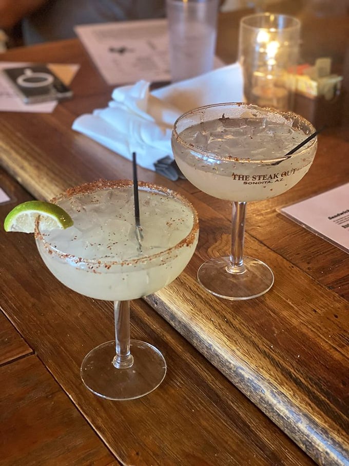 Margaritas with salt-crusted rims that taste even better after a day exploring wine country—the perfect Southwestern toast to your adventure.