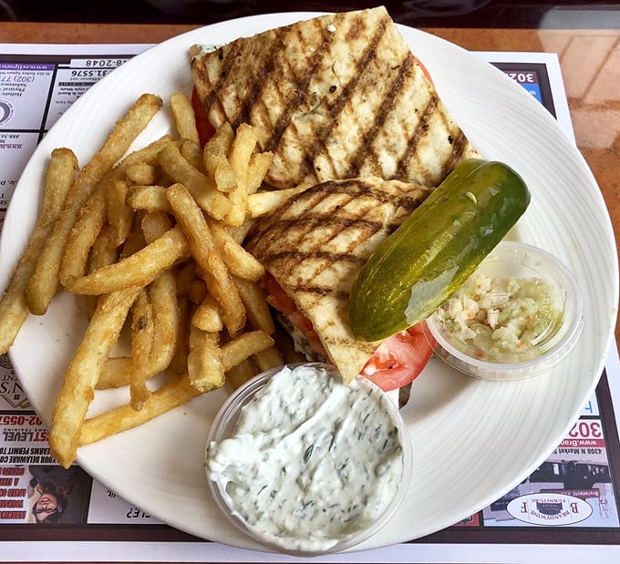 When a sandwich gets dressed up for a night out, this is what happens—grilled panini with the perfect ratio of fillings to bread.