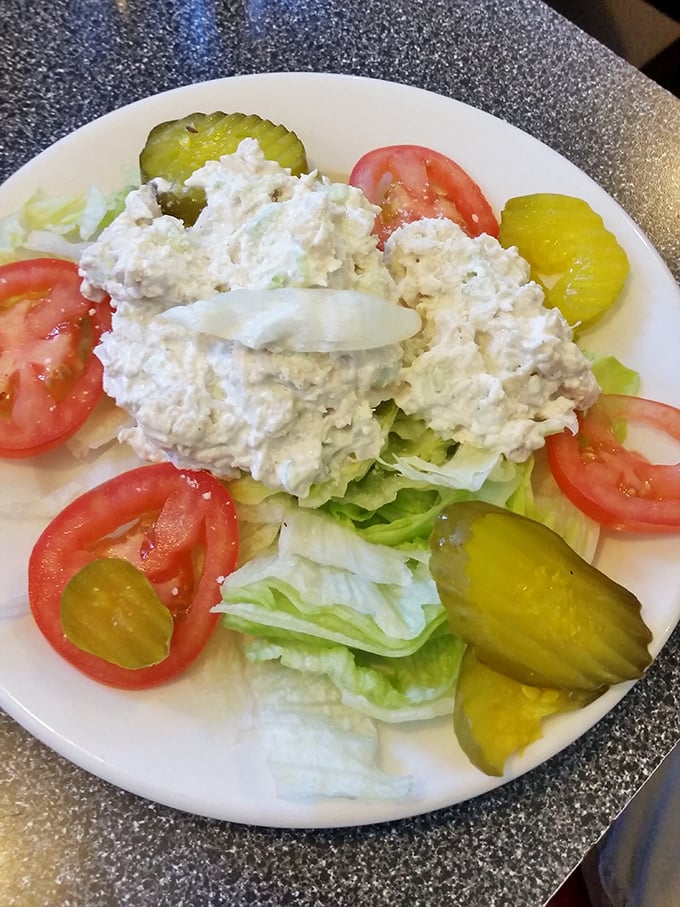 A Greek salad that brings Mediterranean sunshine to Pennsylvania – crisp, fresh, and adorned with enough feta to make Zeus nod approvingly.