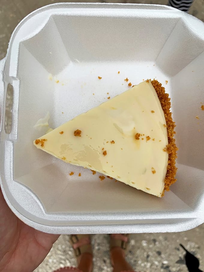 Key lime pie that strikes the perfect balance between sweet and tart—the dessert equivalent of a refreshing ocean breeze after a satisfying meal.