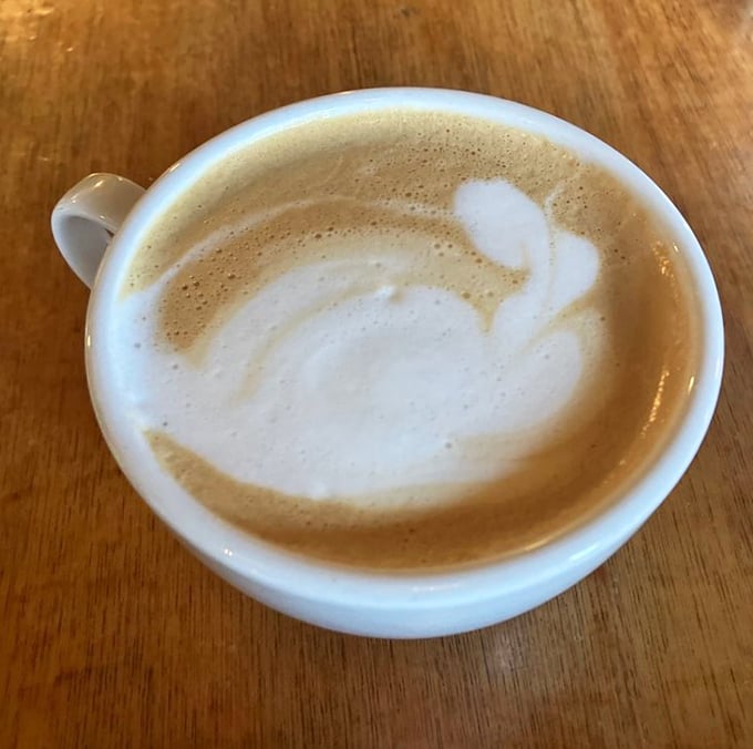 A latte that's both art and science—the perfect companion to those legendary home fries. Morning fuel, Philadelphia style.