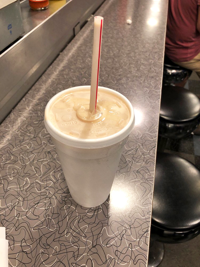 The milkshake so thick it laughs at your straw. This isn't a drink; it's dessert with delusions of beverage status.