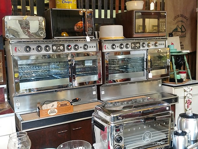 Kitchen appliances with more chrome than a 1950s Cadillac. These stoves weren't just for cooking—they were status symbols with serious staying power.